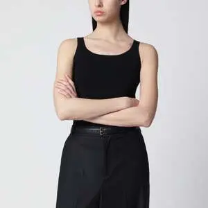 Max Mara Sleeveless Viscose Crêpe Knit Top