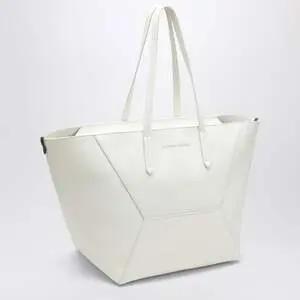 Brunello Cucinelli Grained Leather Duo Bag - White