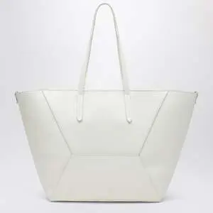 Brunello Cucinelli Grained Leather Duo Bag - White