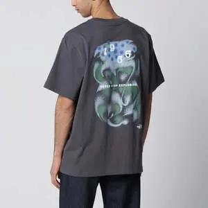 The North Face Charcoal T-shirt With Logo Print