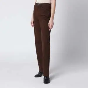 LEMAIRE Twill Trousers - Brown