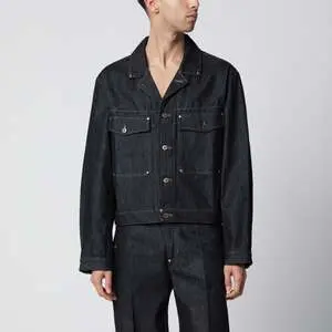 LEMAIRE Trucker Denim Jacket With Contrast Stitching