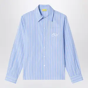 OFF-WHITE™ Striped Cotton Shirt - Blue