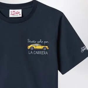 MC2 SAINT BARTH T-shirt With Car Embroidery