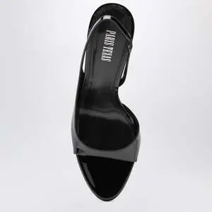 Paris Texas Patent Slingback Sandals - Black