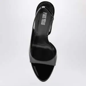 Paris Texas Patent Slingback Sandals - Black