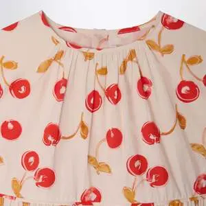 Bonpoint Leontine Écru Ruffled Dress