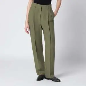BLAZÉ MILANO Fox Linen Trousers - Green