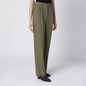 BLAZÉ MILANO Fox Linen Trousers - Green