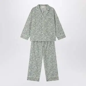 Bonpoint Dormeur Light Pajamas In Liberty Fabric - Blue