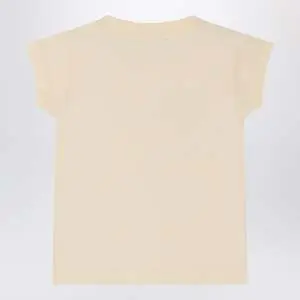 Bonpoint T-shirt With Bain De Soleil Print - Beige