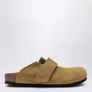BIRKENSTOCK Loma Suede Leather Clogs - Beige
