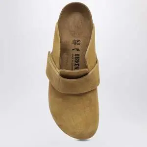 BIRKENSTOCK Loma Suede Leather Clogs - Beige