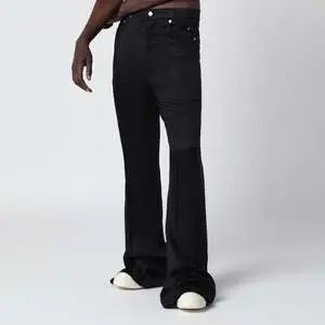 Rick Owens Bolan Bootcut Cupro Twill Jeans - Black