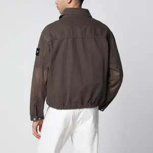 Stone Island Water-repellent Denim Coach Jacket - Brown
