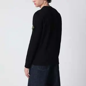 Stone Island Logo Badge Cotton Sweater