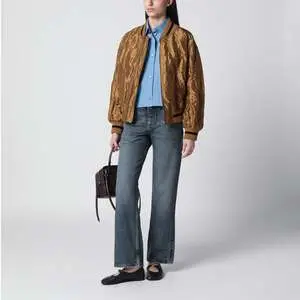Loewe Technical Taffeta Bomber Jacket - Brown