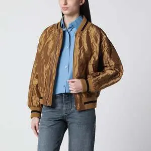 Loewe Technical Taffeta Bomber Jacket - Brown