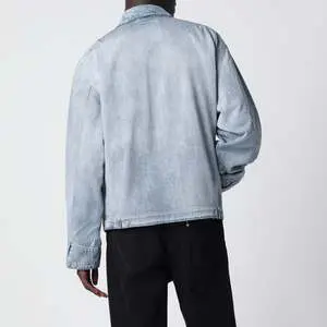 MAISON MARGIELA Washed Zip-up Denim Jacket