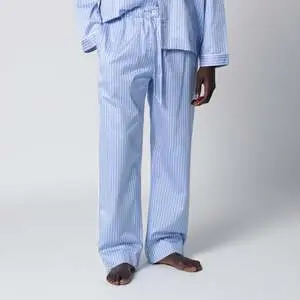 TEKLA Striped Pajama Trousers - Light Blue
