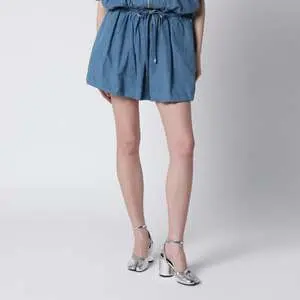 PATOU Bloomer Mini Skirt - Light Blue