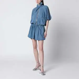 PATOU Bloomer Mini Skirt - Light Blue