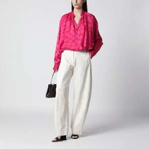THELATEST Cotton Blend Palazzo Trousers