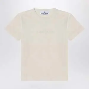 Stone Island T-shirt With Logo - Beige