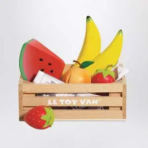 LE TOY VAN Educational Market Cash Register Playset With Fruit - Multicolor