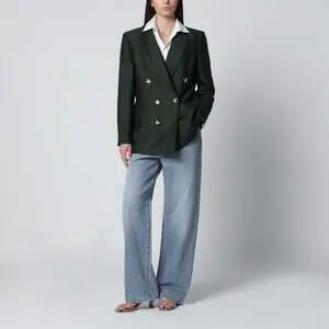 VITOVI Double-breasted Linen-blend Jacket