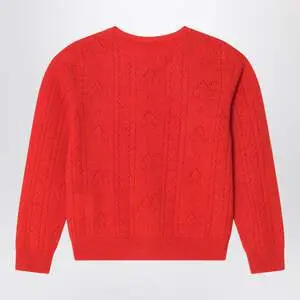 Bonpoint Cashmere Cardigan - Red
