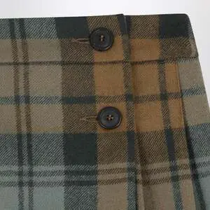 Bonpoint Talissa Check Pattern Kilt Skirt - Brown