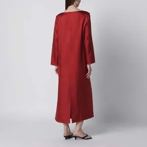 Loulou De Saison Zoya Dress In Silk Twill