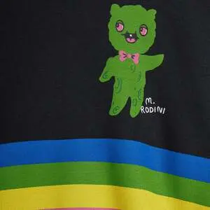 MINI RODINI Sweatshirt With Alien Striped Print