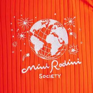MINI RODINI Society Motif One-piece Swimsuit