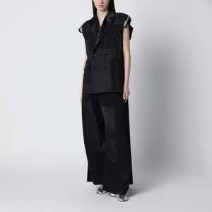 Sacai Wool Organza Vest