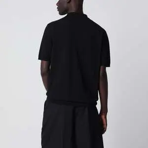 ROBERTO COLLINA Regular Cotton Polo - Black
