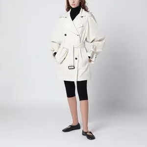 TOTEME Double-breasted Cotton Trench Coat - Beige