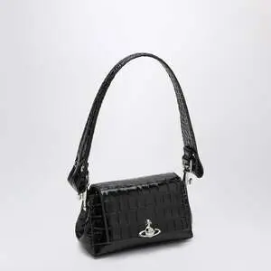 VIVIENNE WESTWOOD Hazel Bag In Croc-effect Patent Leather