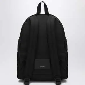Saint Laurent Leather And Nylon Backpack - Black