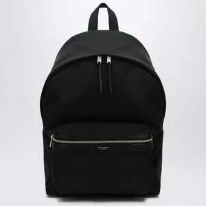Saint Laurent Leather And Nylon Backpack - Black