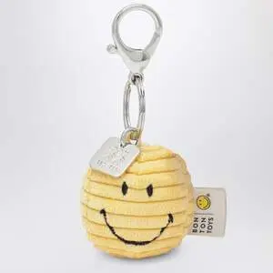 BON TON TOYS Smiley Velvet Keychain - Yellow