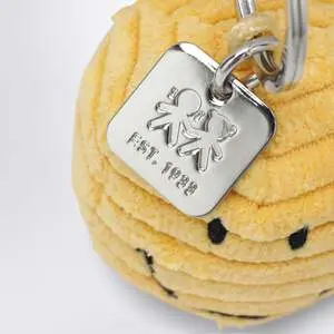 BON TON TOYS Smiley Velvet Keychain
