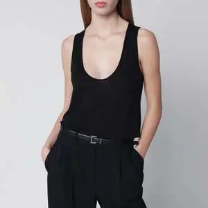 Saint Laurent Cassandre Leather Belt