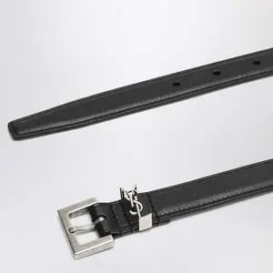 Saint Laurent Cassandre Leather Belt