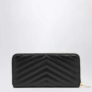 Saint Laurent Cassandre Matelassé Wallet - Black
