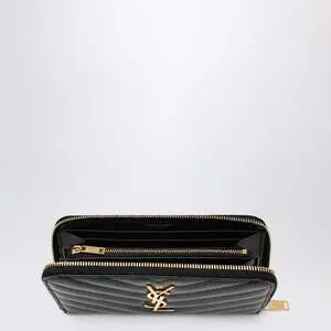 Saint Laurent Cassandre Matelassé Wallet - Black