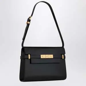 Saint Laurent Manhattan Small Leather Shoulder Bag - Black