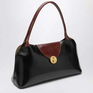 Versace Vivian East/west Leather Bag - Black