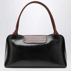 Versace Vivian East/west Leather Bag - Black